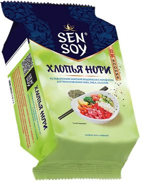 Sen Soy Хлопья НОРИ с кунжутом из обжаренной морской водоросли пакет 30 ...