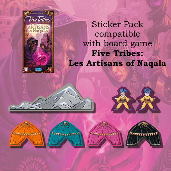 Характеристики Стикерпак для настольной игры Five Tribes: Les Artisans of Naqala (Пять племён ...