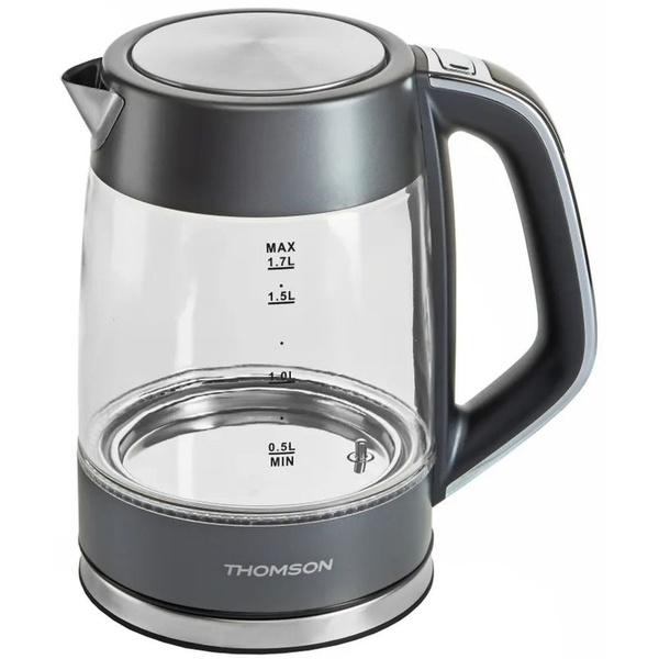 Купить электрический чайник Thomson K20ES, Металл/стекло по низкой цене ...