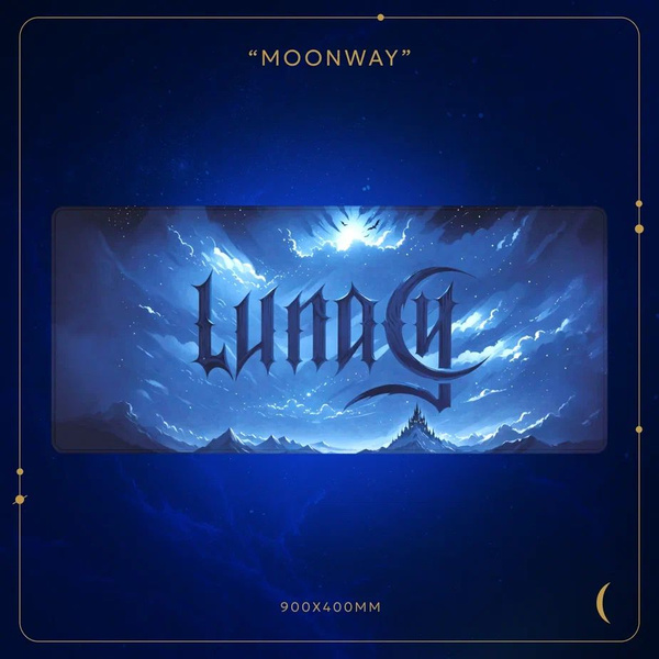 Lunacy Игровой коврик для мыши by BUSTER, XL, синий, темно-синий ...