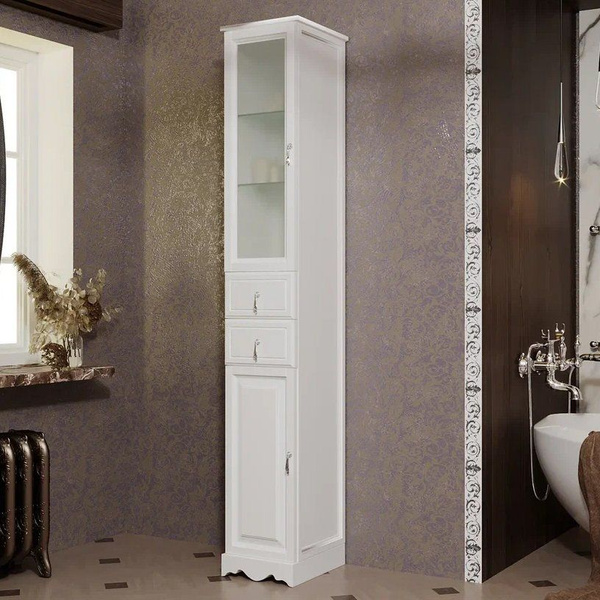 Шкаф-пенал Opadiris Риспекто 31, 4 см, белый, в стиле ретро - купить с доставкой по выгодным ...