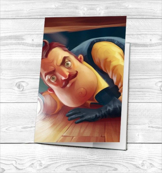Обложка на паспорт экокожа GOODbrelok Привет Сосед/ Hello Neighbor №3 ...