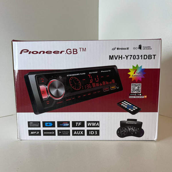 Автомагнитола/ Магнитола 1 Din с Bluetooth AUX/ Pioneer GB MVH ...