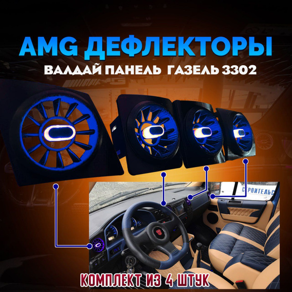 Дефлектор воздуха на а/м Газель до Бизнес (заглушка воздуховода с ...