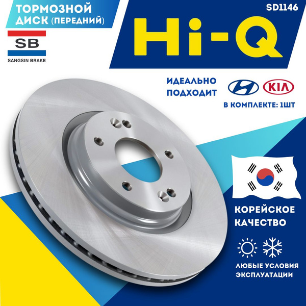 Тормозной Диск Киа Спортейдж 4 Передний Киа Оптима 3 Сид 3 Хендай ...