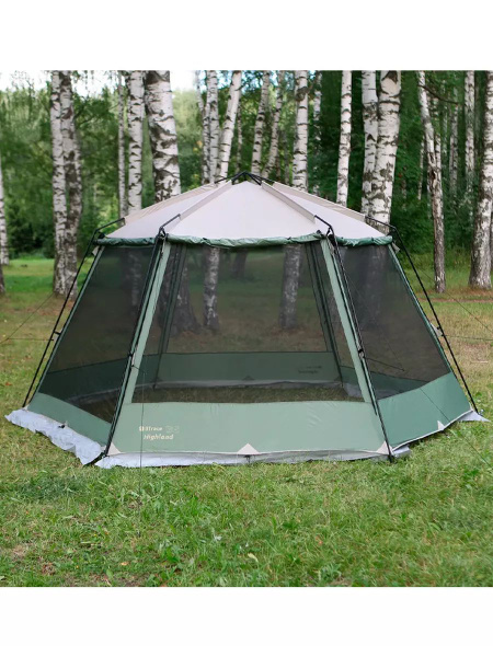 Шатер BTrace Highland T0256, зеленый/бежевый купить на OZON по низкой цене (1610668626)