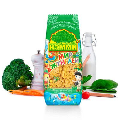 Макароны кэмми 250 г мир джунглей детские - купить с доставкой по ...