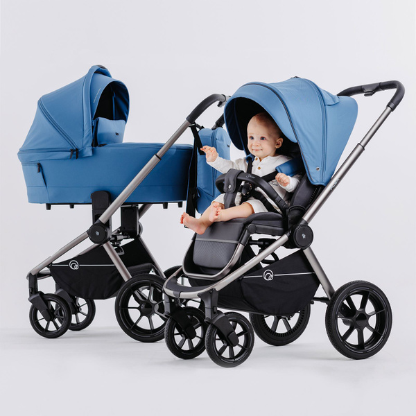 Коляска детская универсальная Rant Flex Pro 2 в 1 2023 RA074, Blue - купить с доставкой по ...