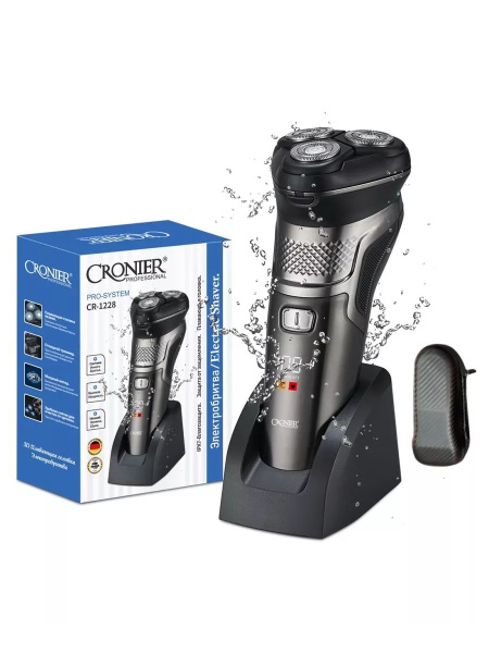 CRONIER Электробритва CR-1228, черный купить на OZON по низкой цене (1617989080)