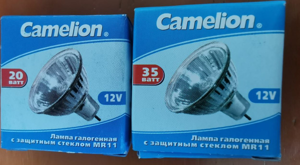 Галогенная лампочка Camelion MR-11 12V 20W с защитным стеклом купить на ...