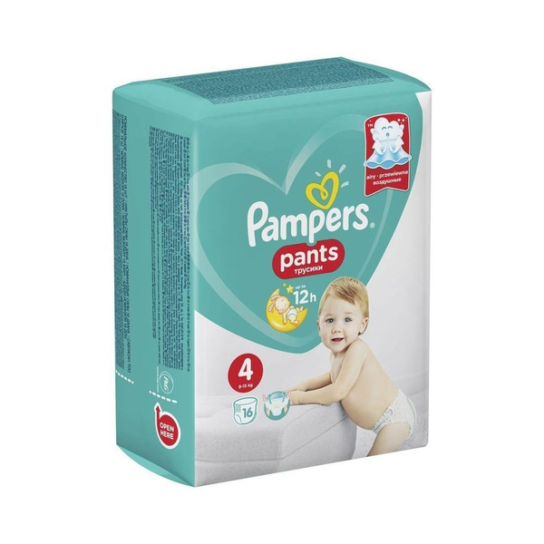 Pampers (Памперс) Pants трусики 4 (9-15 кг) N16 - купить с доставкой по ...