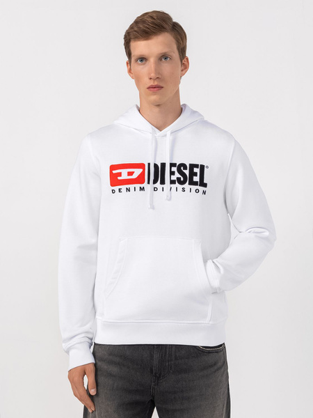Худи Мужской Diesel белый Хлопок, размер 48, 50 Бангладеш купить c доставкой на OZON по низкой ...