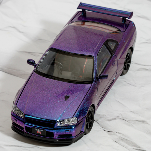 Коллекционная модель машинки Nissan Skyline GT-R R34 (Ниссан ГТР ...