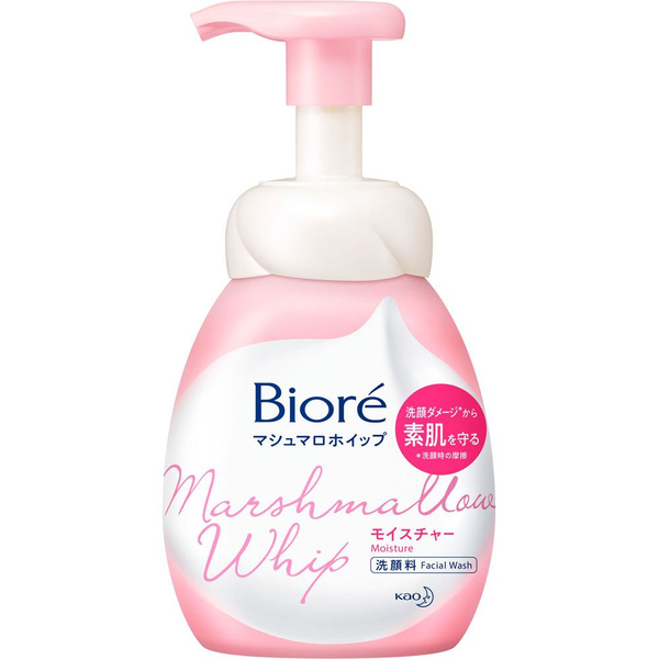 KAO Пенка для умывания BIORE Facial Wash Marshmallow Whip Moisture ...