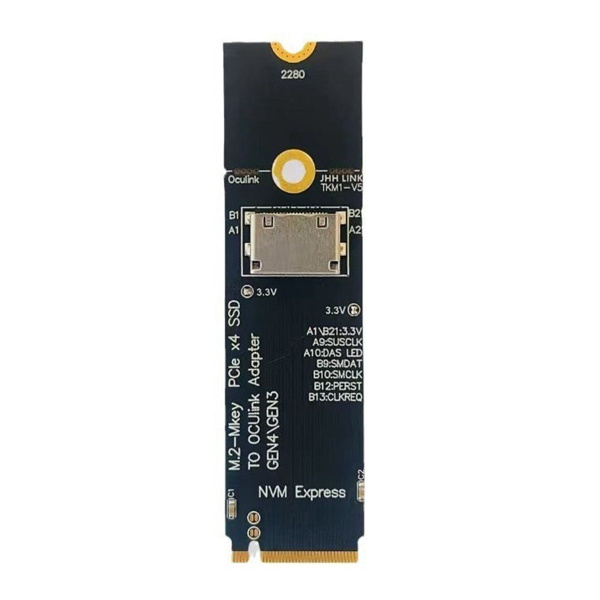 Адаптер SSD M.2 M-Key PCIe X4 к OCUlink SFF-8612 NGFF Riser Card ...