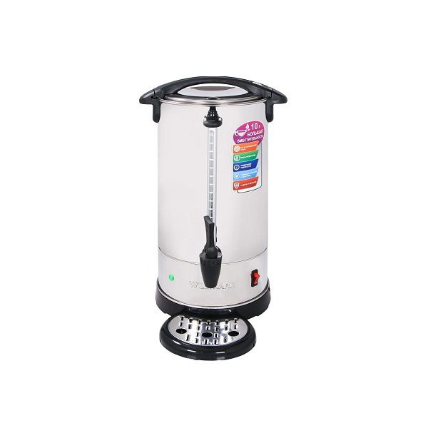 Купить электрический чайник WILLMARK Бойлер для горячих напитков WWB-1011S 10л 1500Вт, Металл по ...