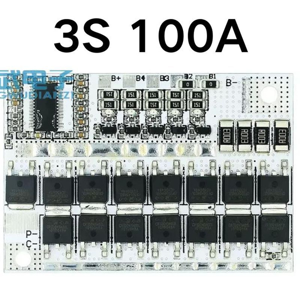 BMS 3S 100A с балансировкой, 10,8В 12,6В, для Li-ion купить на OZON по ...