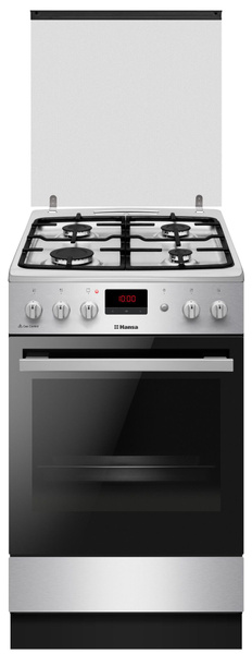 Газовая плита Hansa FCGX522222H, нержавеющая сталь, 70 л, 7400 Вт ...