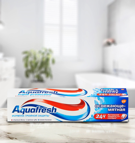 Зубная паста AQUAFRESH Total Care Освежающе-мятная, 100мл - купить с ...
