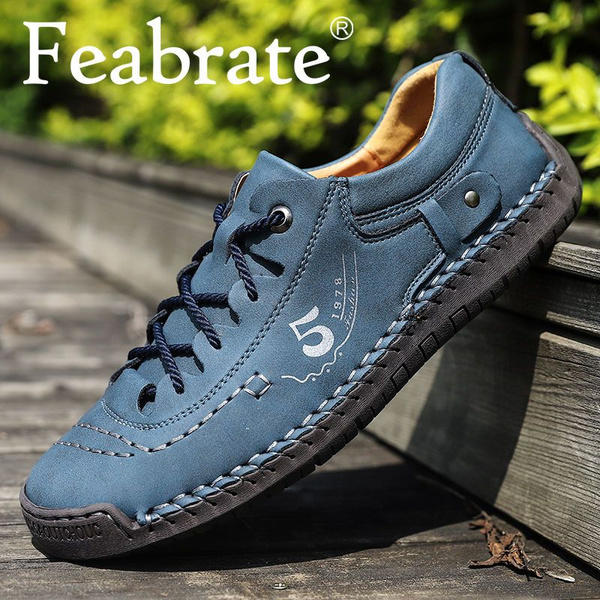 Полуботинки Мужской Feabrate темно-синий, размер 43 На любой сезон Шнурки Без каблука Китай ...