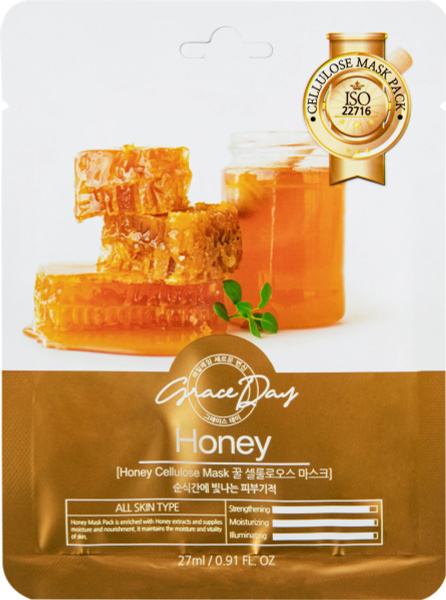 Маска для лица GRACE DAY с экстрактом меда, тканевая, 27мл купить на OZON по низкой цене ...