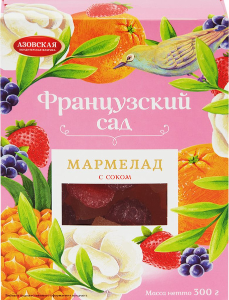Мармелад желейный АЗОВСКАЯ КФ Французский сад, 300г - купить с ...