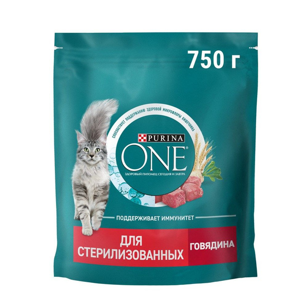 Корм сухой Purina One для стерилизованных кошек и кастрированных котов ...