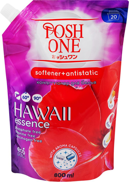 Кондиционер для белья POSH ONE Hawaii Essence, 800мл - купить с ...