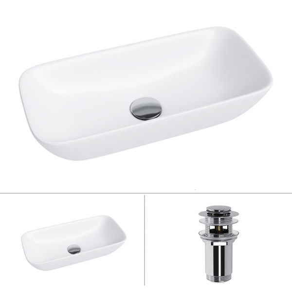 Накладная раковина для ванной Helmken 43448000 комплект 2 в 1: раковина на столешницу ...