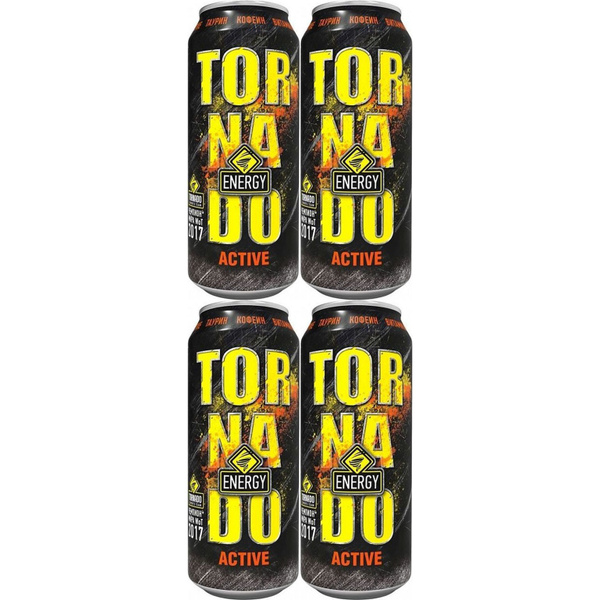 Энергетический напиток Tornado Energy Active газированный 450 мл, набор: 4 штуки купить на OZON ...