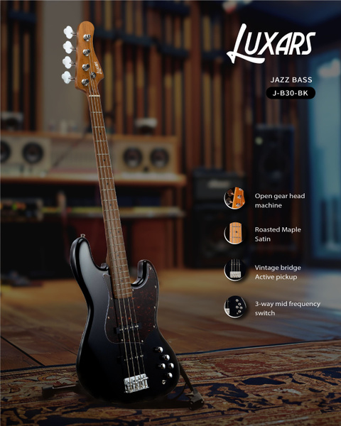 Luxars Бас-гитара JB30 4-струнная купить на OZON по низкой цене ...