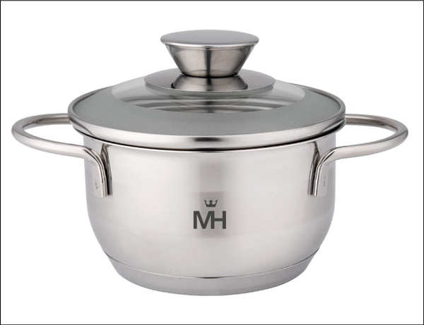 Кастрюля с крышкой "MercuryHaus", MC - 7381 1,2 л 14 см Bambino ...