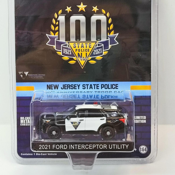 Машинка GreenLight 1/64 2021 Ford Detective Stop Squad Car New Jersey ...