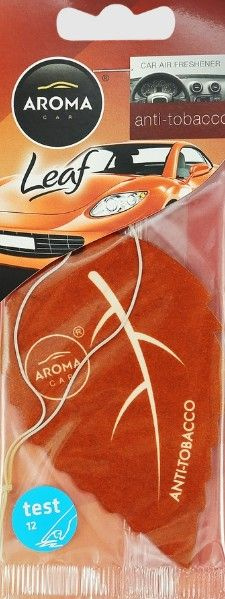 Ароматизатор автомобильный Leaf подвесной, антитабак, Арт. 92088 купить на OZON по низкой цене ...