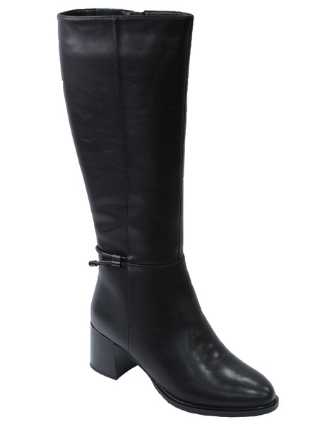 Сапоги Женский Covani, размер 39 черный Зима 5 Стандартный средний (до 9 см) Россия Молния ...