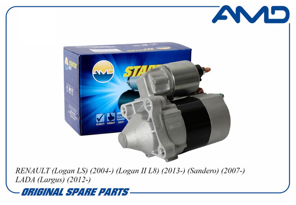 Стартер 8200266777 AMD.EL252 8T для RENAULT Logan LS 16V 2004- Logan II ...