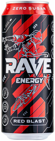 RAVE Энергетический напиток Red Blast 0,5 мл купить на OZON по низкой ...