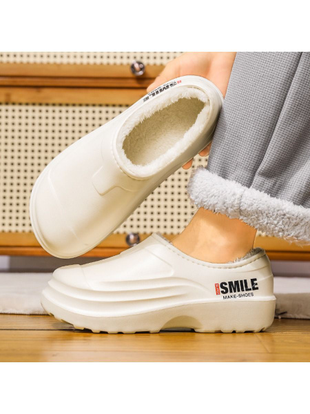 Галоши Мужской SARIWEN белый EVA Без застёжки Еврозима Толстая подошва Платформа купить c ...