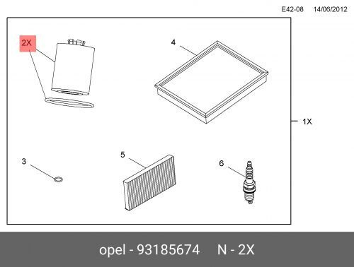 Фильтр масляный GM/Daewoo/Ravon 93185674 купить на OZON по низкой цене ...