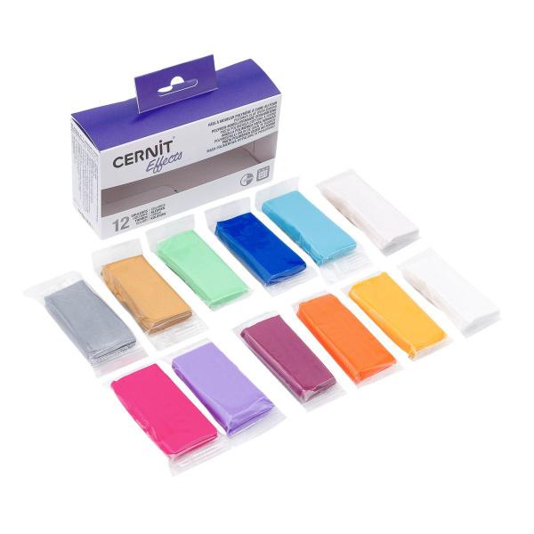 Полимерная глина для лепки запекаемая Effects (Translucent, Metallic ...