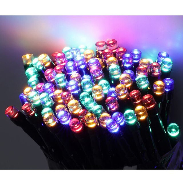 Гирлянда на солнечной батарее Solar Garden 24 м 400 разноцветных Led черный ПВХ Ip44 купить C