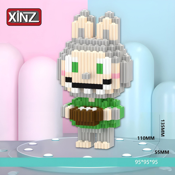 3D Конструктор MAGIC BLOCKS: Лабубу / Labubu, Фигурка из мини-блоков ...