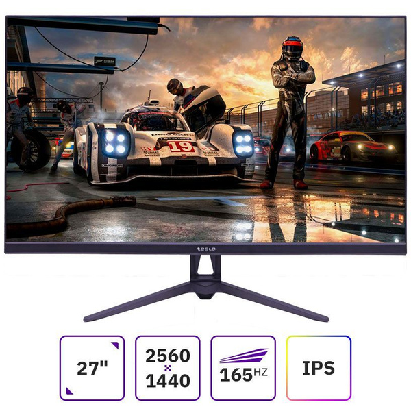 TESLA 27" Монитор Q2722DCG IPS, 2560x1440 (16:9), 300кд/м2, 165 Гц, 2 ...