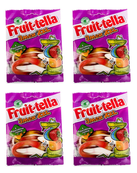Мармелад Fruittella Жевательный Змеи XXL 4 уп по 70 г, Россия купить на OZON по низкой цене ...