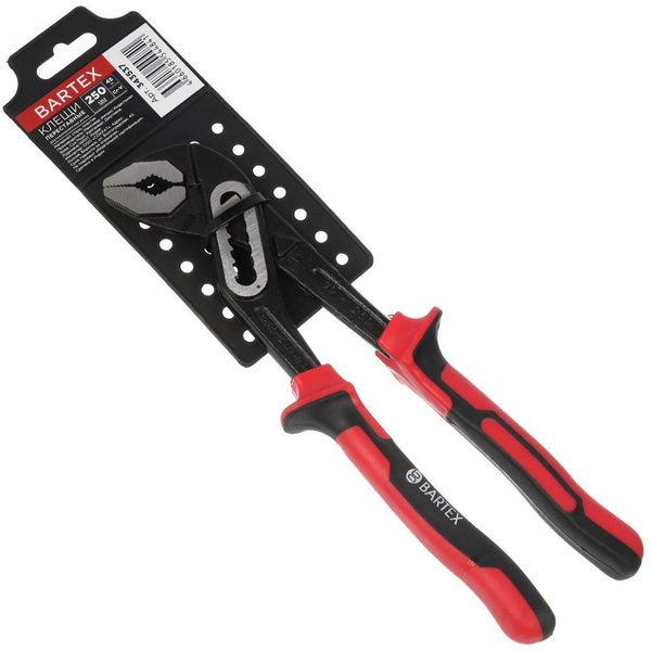 Bartex Клещи переставные, 250 мм, рукоятка двухкомпонентная, полированные купить на OZON по ...