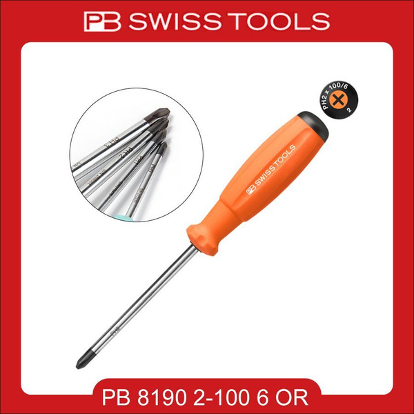 PB SWISS TOOLS SwissGrip Крестообразная отвертка, цветная крестообразная отвертка, длина 205 мм ...