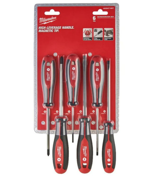 Набор отверток Milwaukee магнитных 6шт 4932471807 купить на OZON по ...