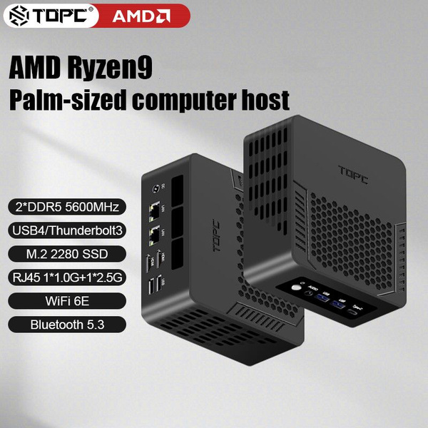 Мини-ПК R9 8945HS мини ПК (AMD Ryzen 9 8945HS, RAM 32 ГБ, SSD 1000 ГБ ...