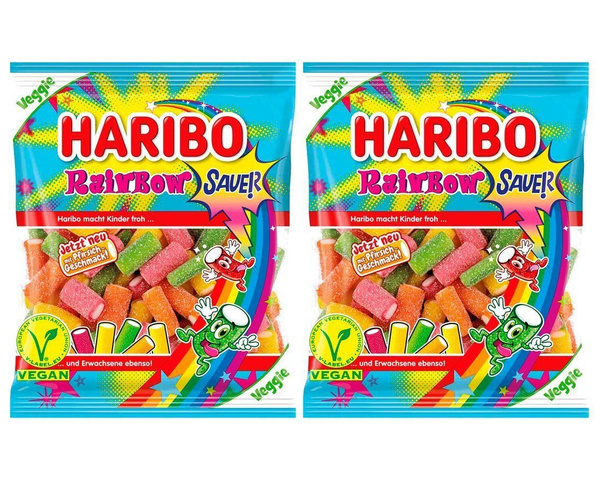 Мармелад жевательный Haribo Rainbow Sauer / Харибо Кислая Радуга, 2 шт. по 160 гр. (Германия ...