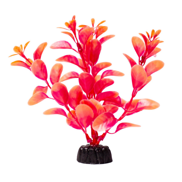 Растение искусственное для аквариума Биодизайн Людвигия красная перламутровая (высота 10 см ...